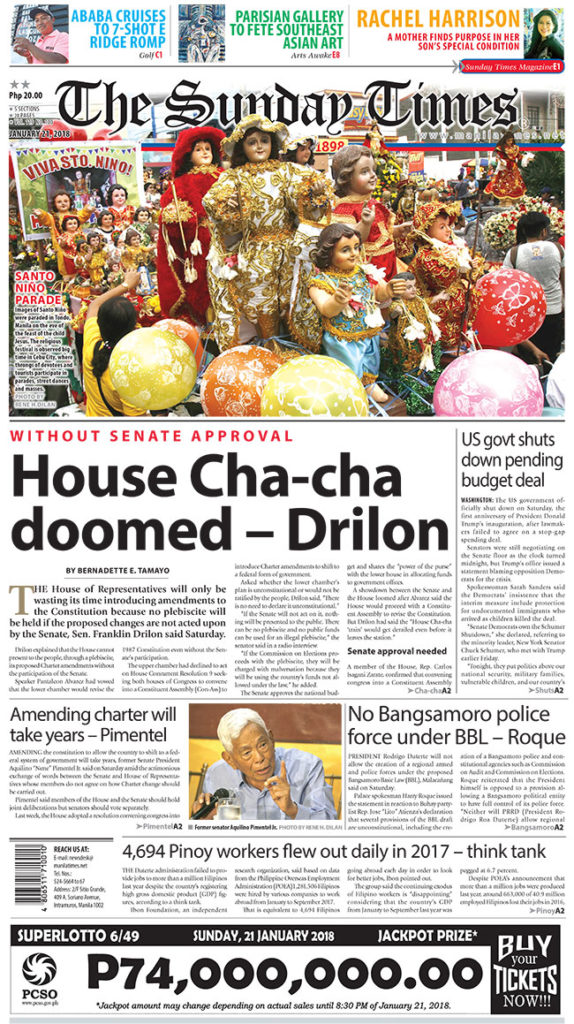 ASEAN HEADLINES – Sunday, January 21, 2018 – MANILA: “FILIPINOS OF THE ...