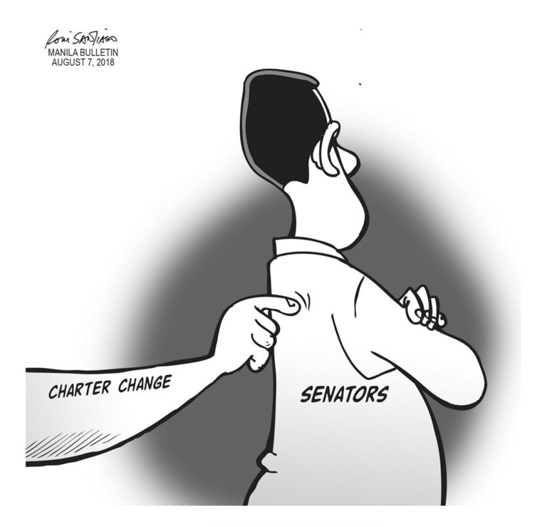 OP ED EDITORIAL CARTOONS: MANILA – Senators remain lukewarm to Charter ...