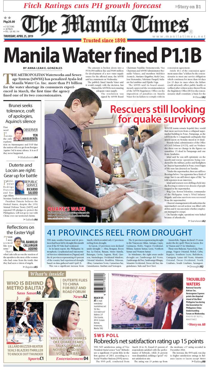 HEADLINES : MANILA – Phivolcs: Metro Manila areas prone to liquefaction ...