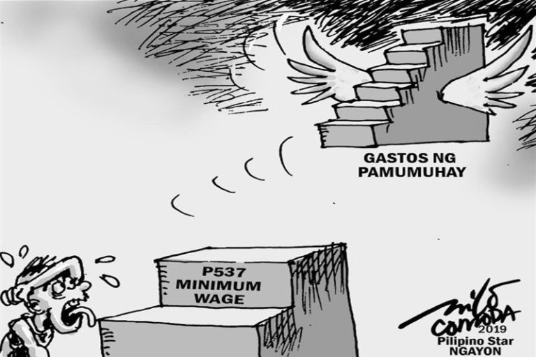 EDITORIALS – CARTOONS: MANILA – Paano mabubuhay sa maliit na kita ...