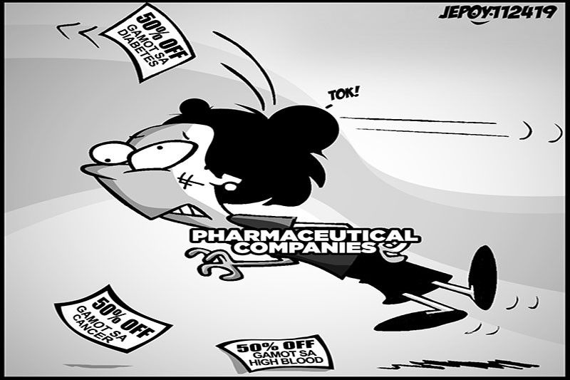 EDITORYAL OPINYON AT CARTOONS- Pagpapababa ng presyo ng mga gamot ...
