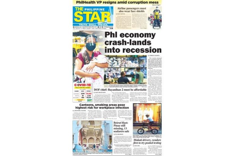 ASEAN Newspapers- Fri., Aug. 07, 2020- Philippines economy crash-lands ...