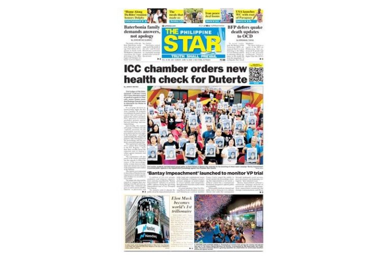 ASEANEWS HEADLINE–DU30 ICC EJK TRIAL | MANILA: ICC chamber orders new ...
